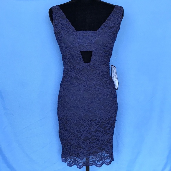 Macy's | Dresses | New Jump Apparel Dark Blue Mini Lace Dress | Poshmark